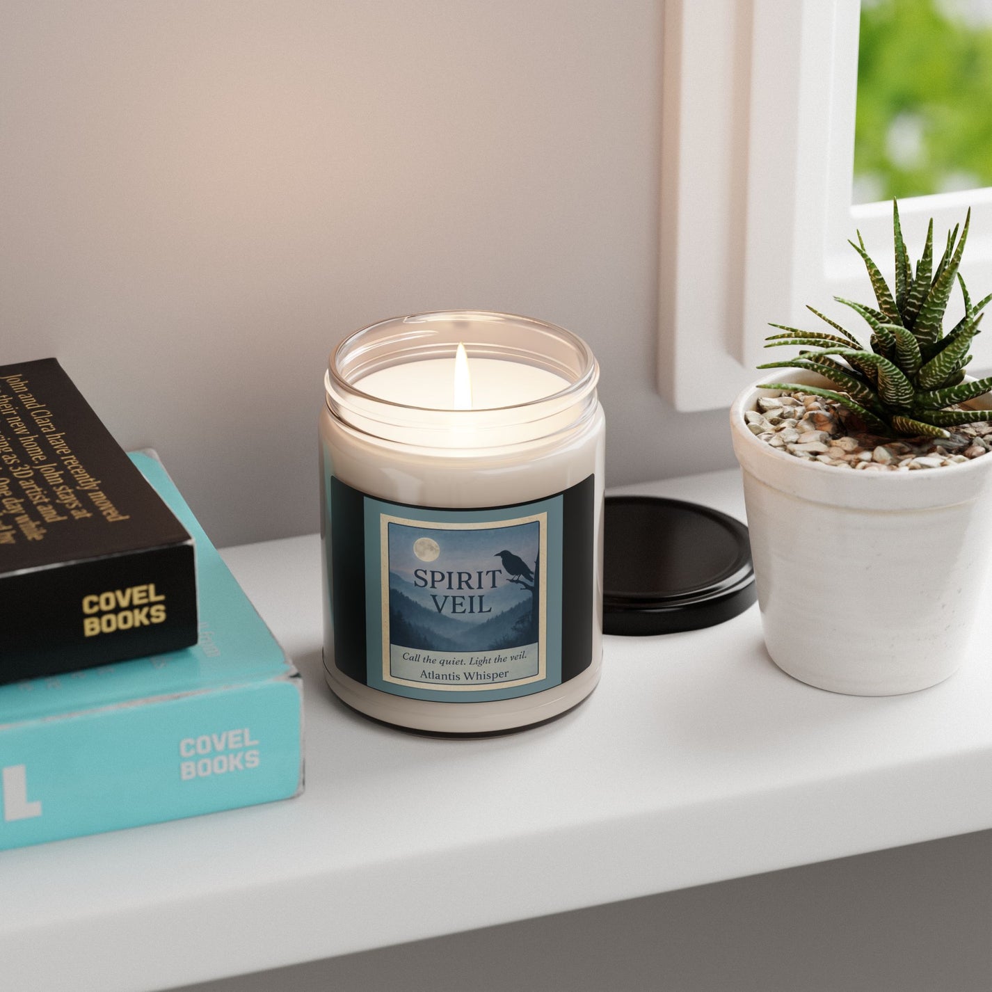 Soy Candle, Spirit Veil Scented Candle, Relaxing Light Scent Candle, H ...