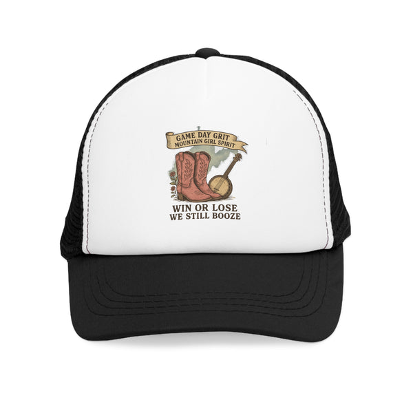 Mesh Cap Gameday Trucker Hat Win or Lose We Still Booze,Tailgating Hat ...