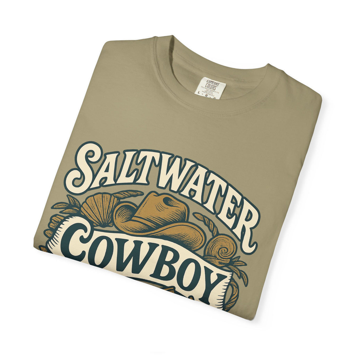 Saltwater Cowboy Beach Tee – Cobalt Threads