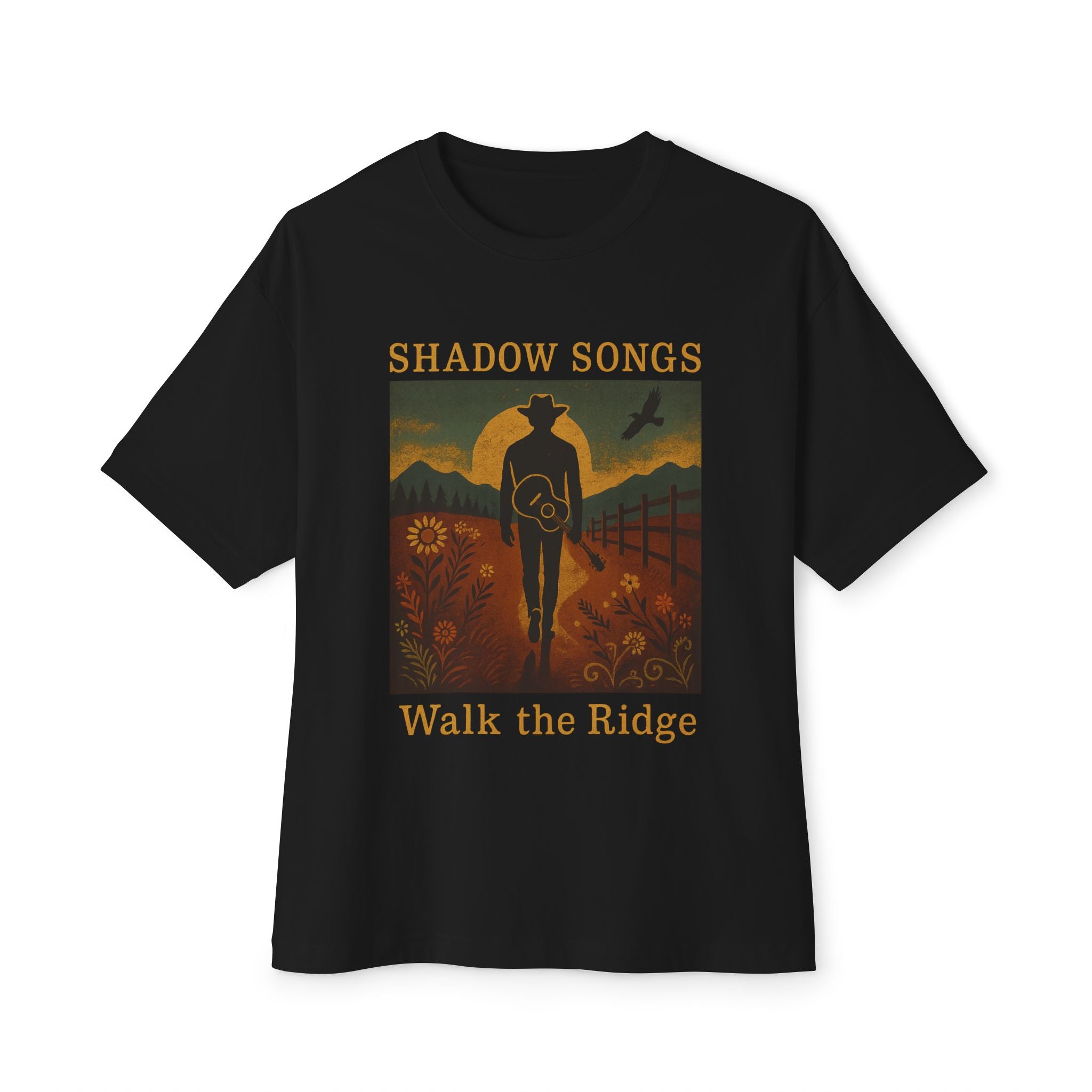 🎶 Shadow Songs Tee – Vintage Country Vibes 🤠 – Cobalt Threads