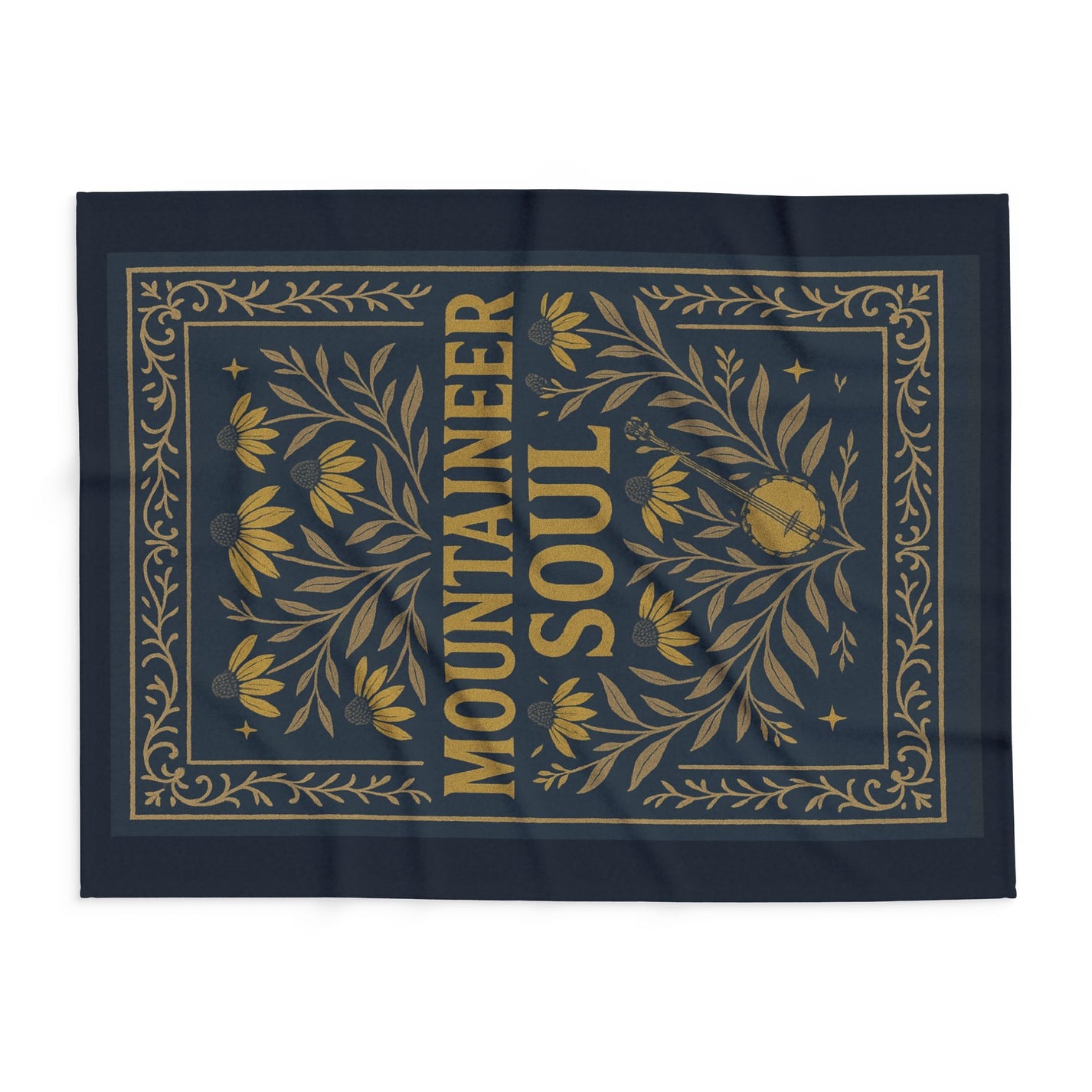 🟡 Mountaineer Soul Fleece Blanket – Cozy West Virginia Pride Throw 💙 ...