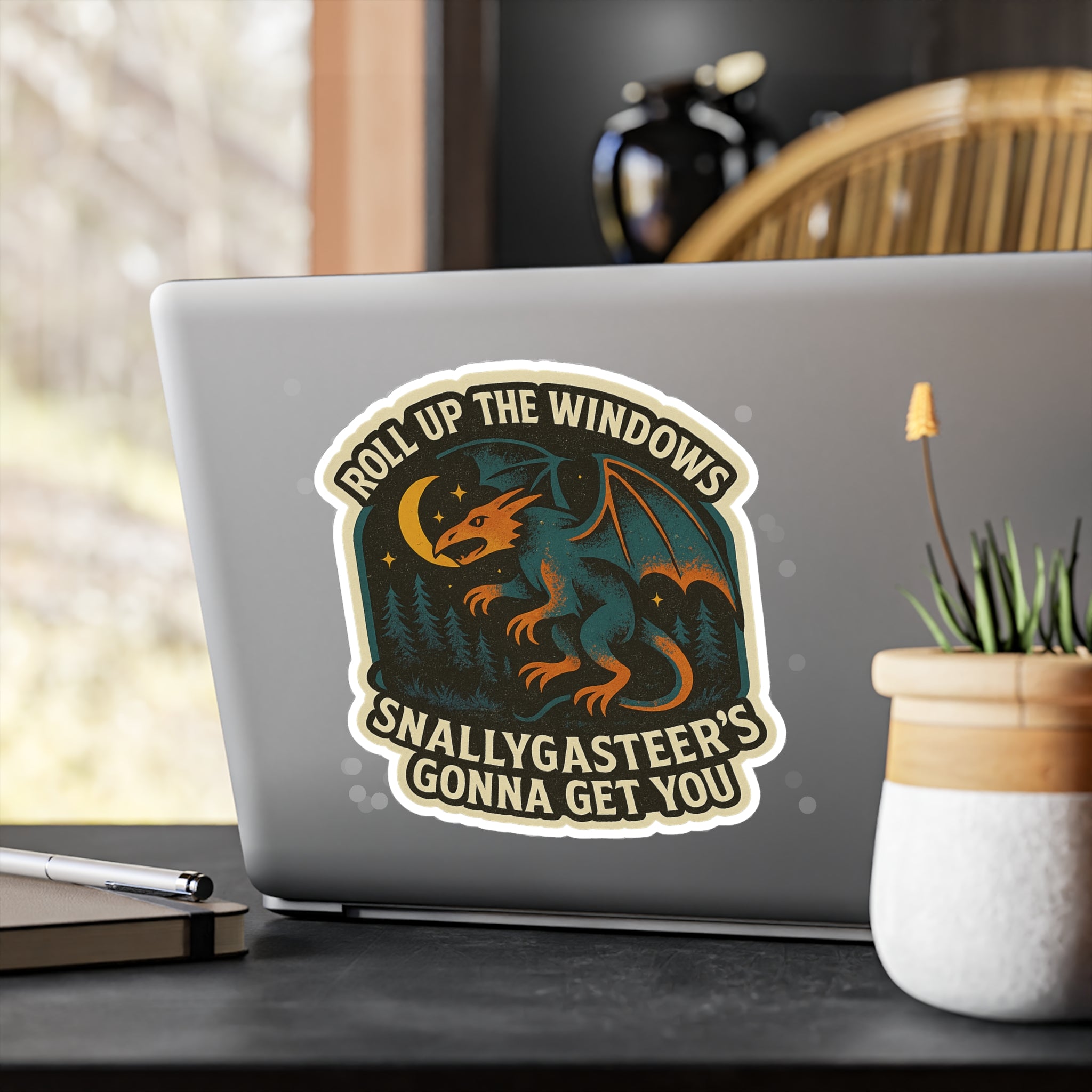 Snallygaster’s Gonna Get You – Cryptid Sticker – Cobalt Threads