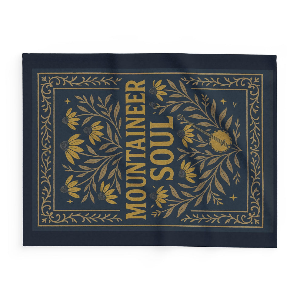 🟡 Mountaineer Soul Fleece Blanket – Cozy West Virginia Pride Throw 💙 ...