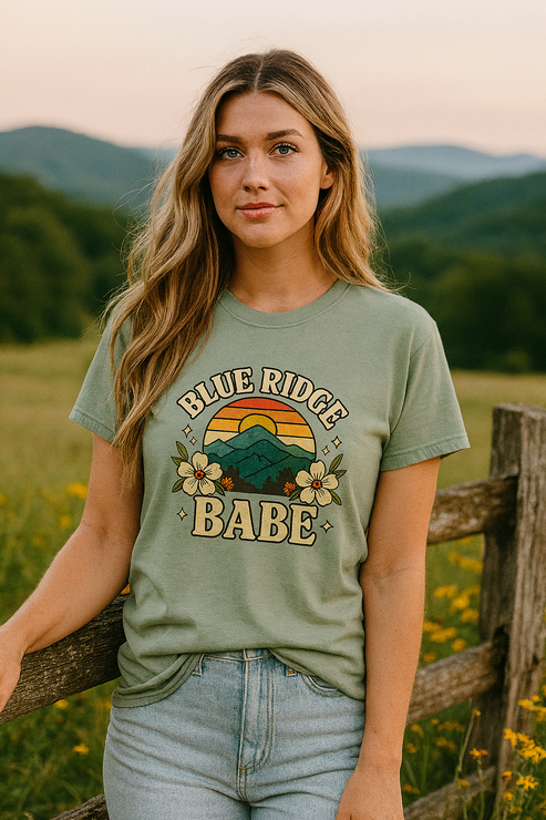 Blue Ridge Babe Oversized T Shirt, Mountain Lover Tee, Summer Vibes Sh ...